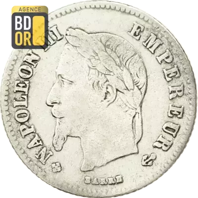 Pièce 20 Centimes Napoléon Petit Module 1864 & 1866 - Piece Argent - Bdor