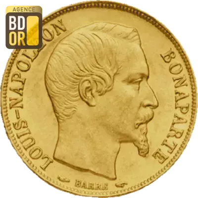 Pièce 20 Francs Louis Napoléon Bonaparte 1852 - Piece Or - Agence BDOR