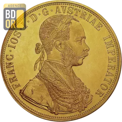 Pièce 4 Ducats Or François Joseph 1er 1867 à 1915 - Pièce en Or - BDOR