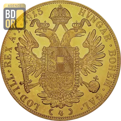 Pièce 4 Ducats Or François Joseph 1er 1867 à 1915 - Pièce en Or - BDOR