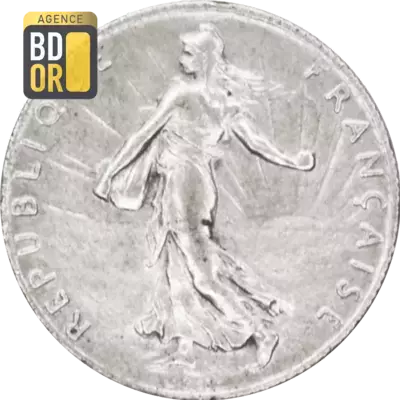 Pièce 50 Centimes Semeuse 1897 à 1920 - Pièce d'Argent France - BDOR