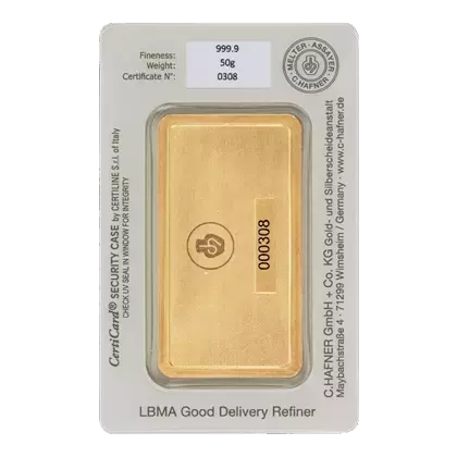 Achat Lingotin d'Or 50 Grammes - achat or en ligne - acheter Lingot or ...