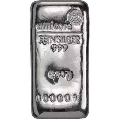 Lingot Argent 250 g - Cours Prix Lingots d'Argent - Silver - Bdor